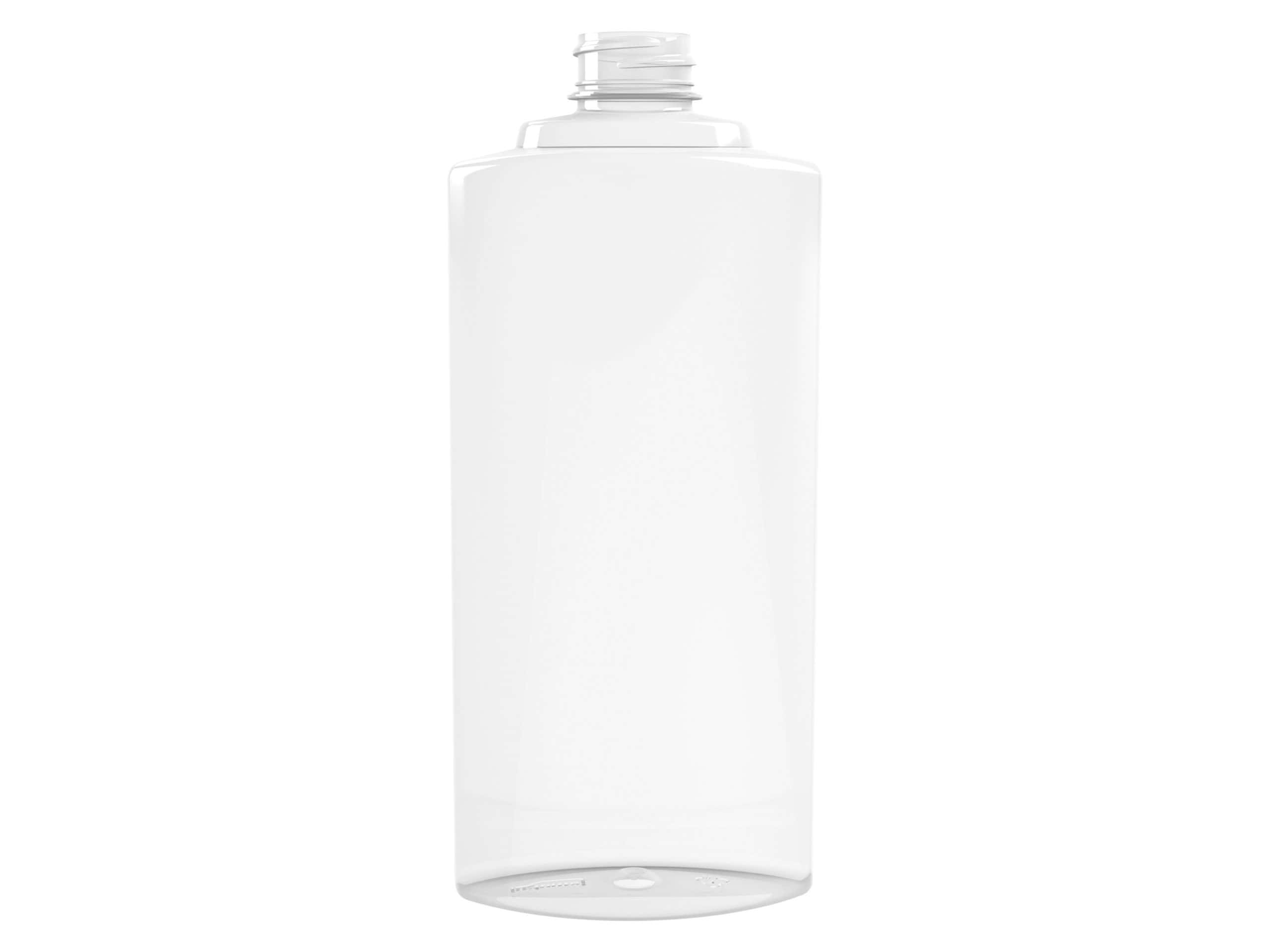Frasco PET 500ml M4 Oval 28-410 transparente - Indumel